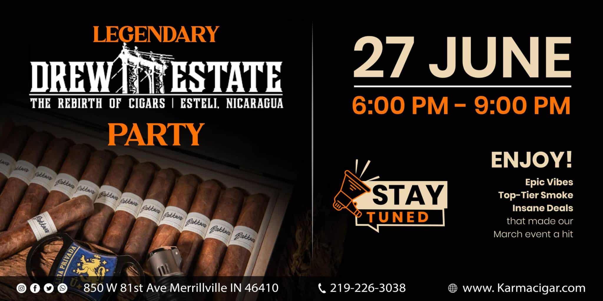 The Ultimate Drew Estate Cigar Party Returns to Karma Cigar Bar ...